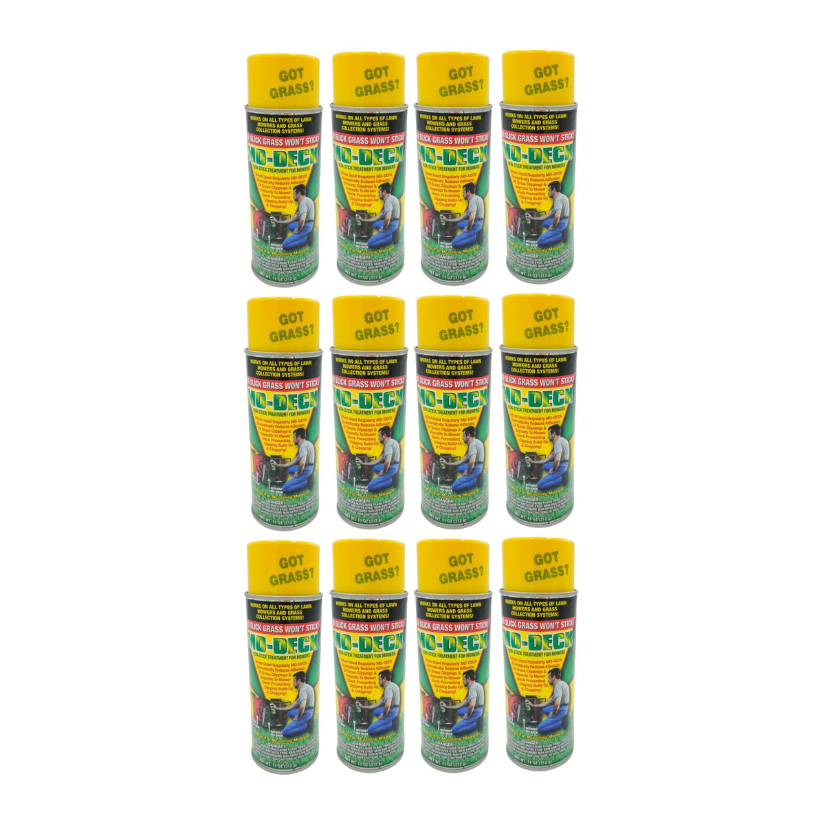 12-Pack of Mo-Deck Lawn Mower Deck Non-Stick Spray – iGoPro Lawn Supply