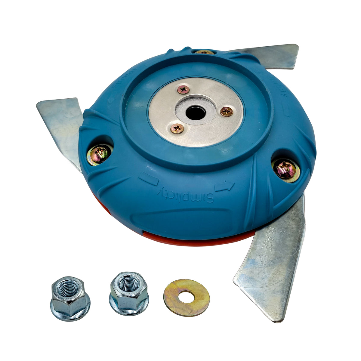Bush Hog Style String Trimmer Head with 3 Articulating Metal Blades (T ...