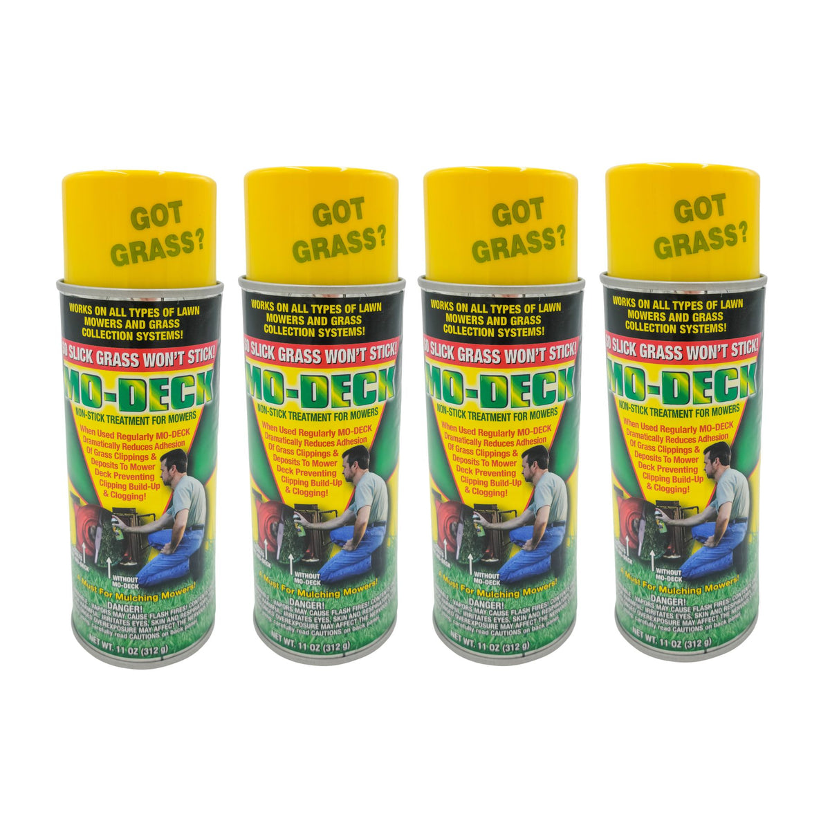 4-Pack of Mo-Deck Lawn Mower Deck Non-Stick Spray – iGoPro Lawn Supply