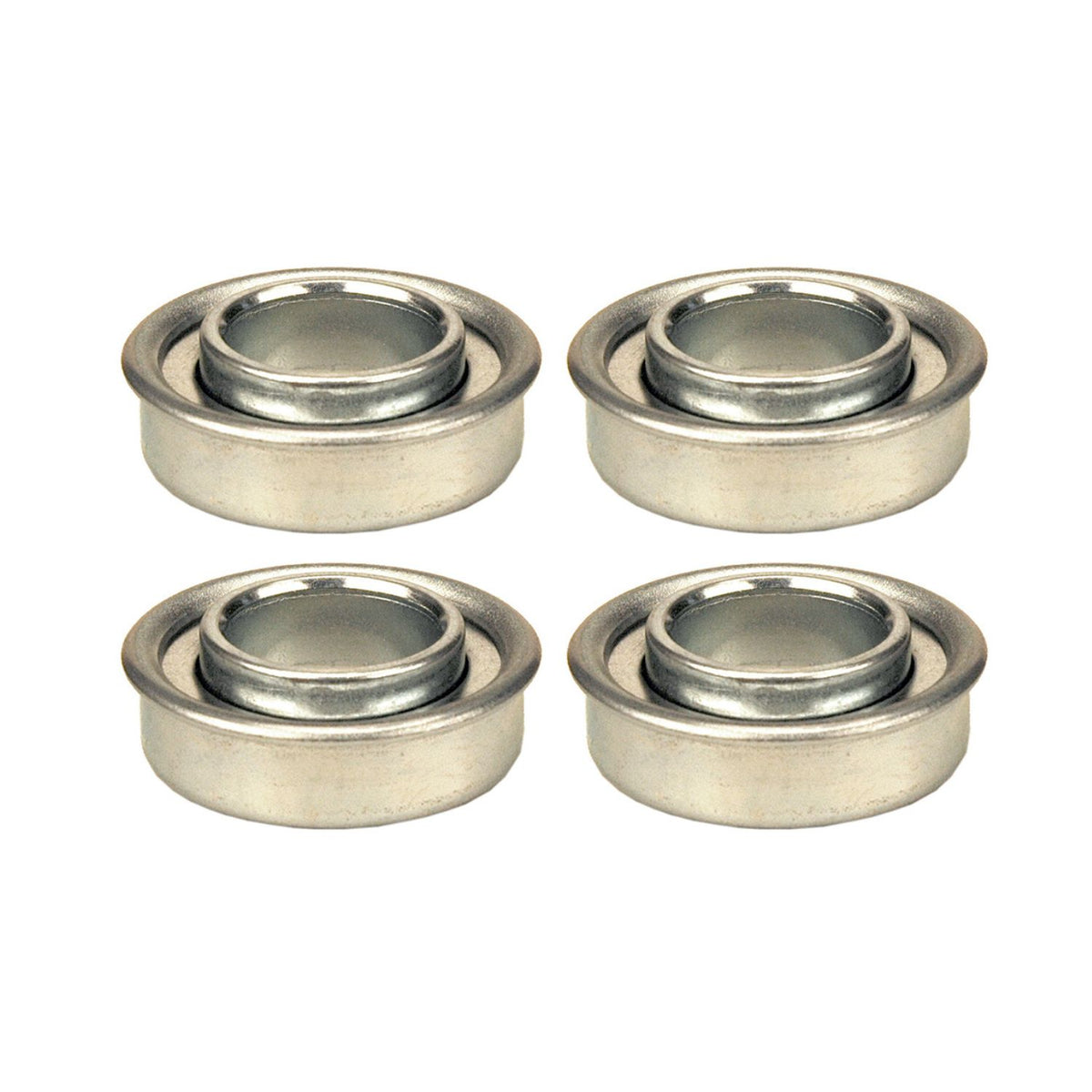 Wheel Bearing 4-Pack (3/4" ID x 1-3/8" OD Flanged Ball Bearings ...