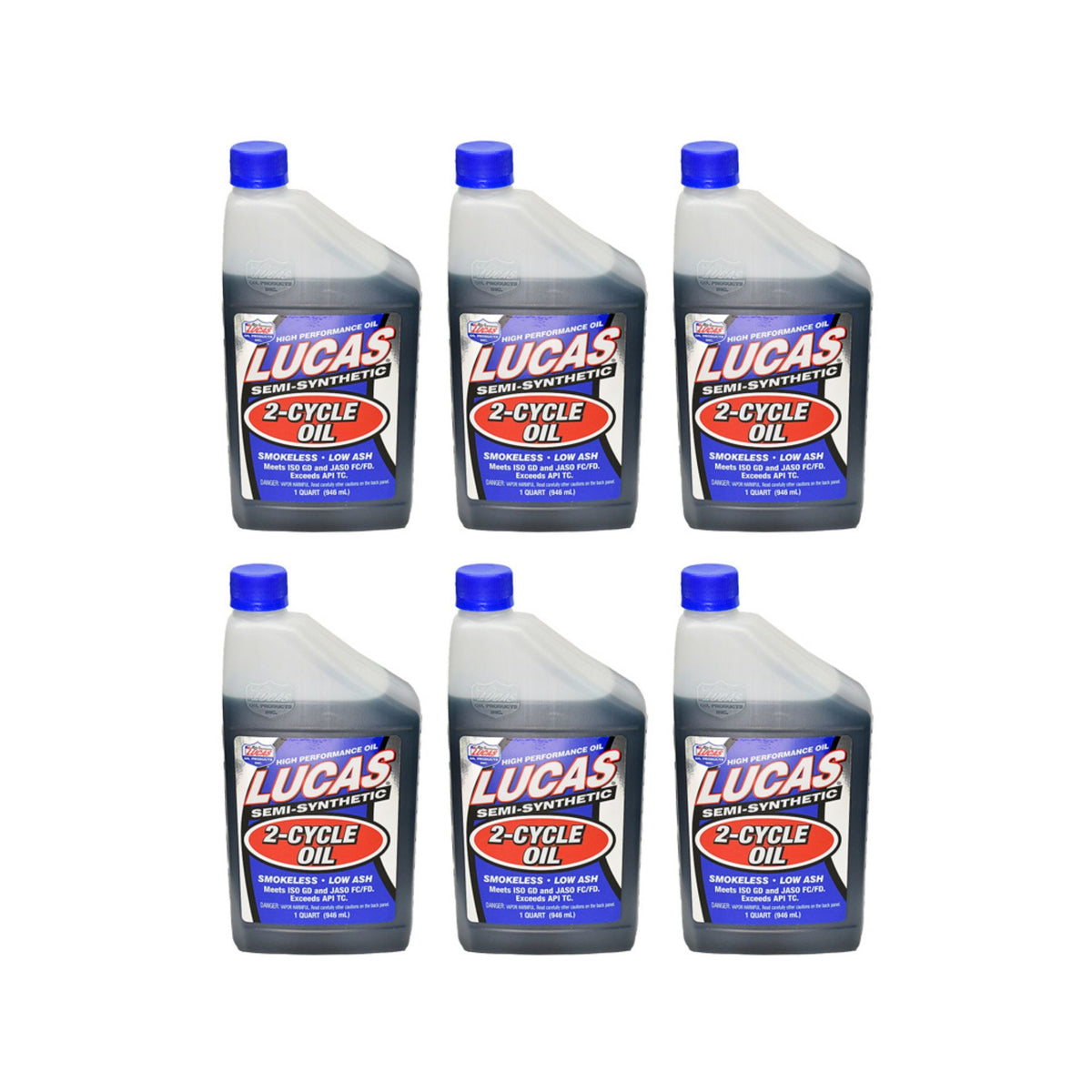 2-Cycle Oil Lucas Semi-Synthetic (Case of 6 Quarts) – iGoPro Lawn Supply