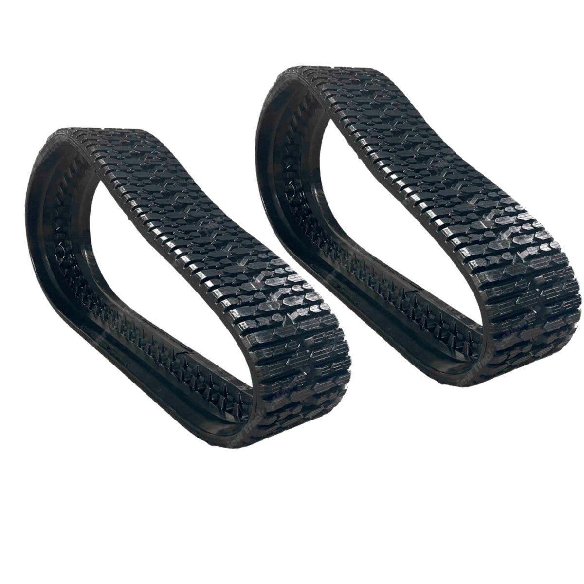 320x86x52 Rubber Tracks (Set of 2) Multi-Bar Tread Pattern (13 ...